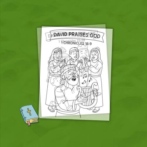 1 Chronicles Bible Songs & Coloring Pages | Worship Praise for Kids