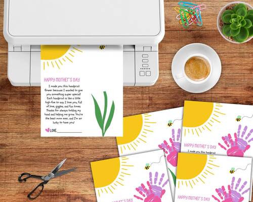 Mothers Day Handprint Poem Craft | If Moms Were Flowers Keepsake Gift ...