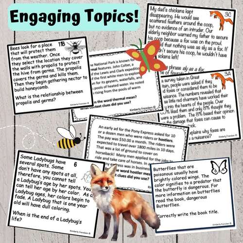 ELA & Nonfiction Reading Test Prep: Main Idea, Details, Evidence ...
