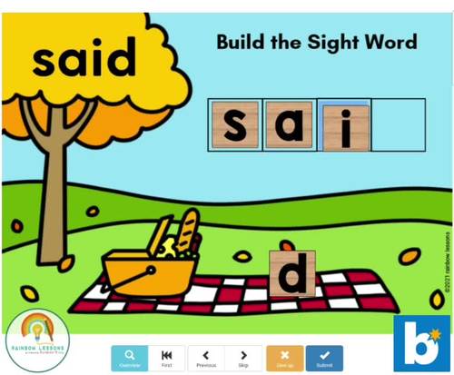 Frys Sight Words Practice | Sight Words Boom Cards | Sight Words Activities