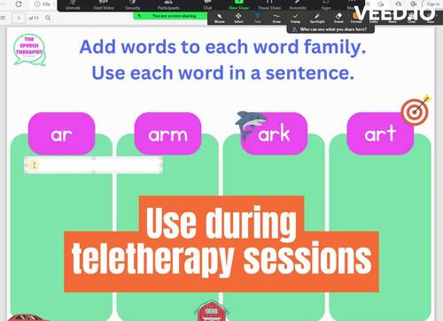 R Controlled Word Families by The Speech Therapist Switzerland | TPT