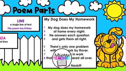 Poetry Mini Lesson (PPT & Google Classroom) Distance Learning | TPT
