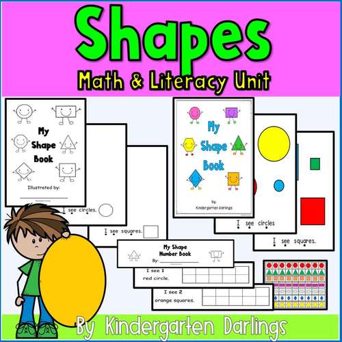 Shapes No Prep Math and Literacy Printable Activities for Kindergarten