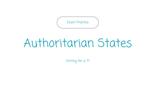 IB History Authoritarian States Maintenance to Power Essay Video Slideshow