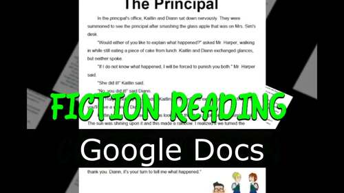 School Fiction Reading Passages Multiple Choice Digital Resources 4th ...