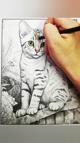 cat hamburger coloring pages