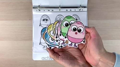 Easter Busy Book Quiet Book Preschool Activity Binder Printable - April