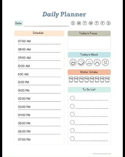 ADHD Planner | Social Skills | Goal Setting | Plan | Organize | Calm Colors