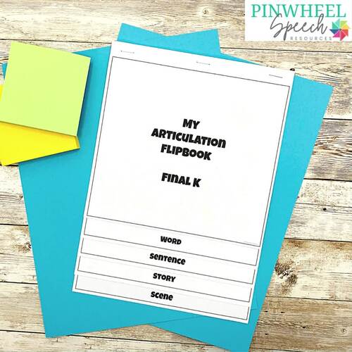 K and G Articulation Flip Books Speech Therapy Sentence Story and ...