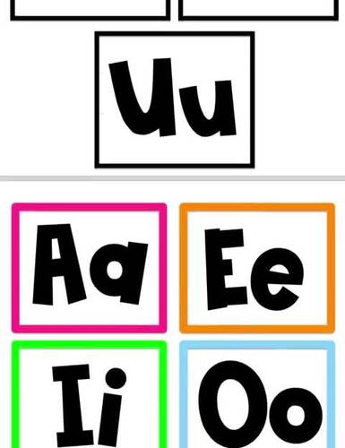 Las vocales- Actividad de clasificación (Spanish Vowel Sort) | TPT