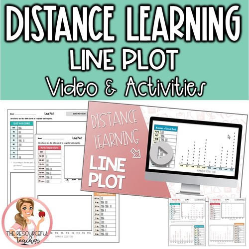 Line Plot Distance Learning Video & Student Practice Pages | TpT