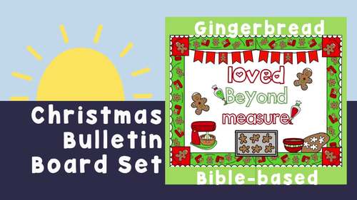 Christmas Religious Bulletin Board by Joy and Sunshine Collective