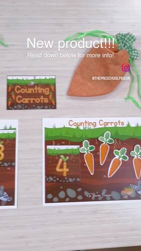 Garden Counting Math Game - Addition & Subtraction - PreK Gardening Study