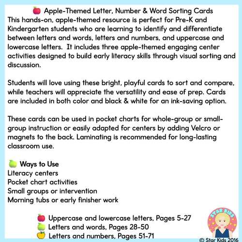 ABC Centers Mini Bundle | Apple Themed by Star Kids by Naomi | TPT