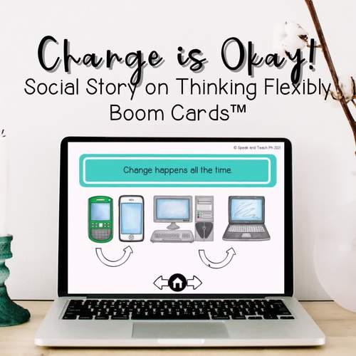 Change is Okay Social Story on Thinking Flexibly Boom Cards™ Speech Therapy