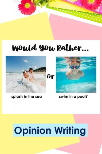 Would You Rather Opinion Writing Prompts Digital Slides Persuasive ...