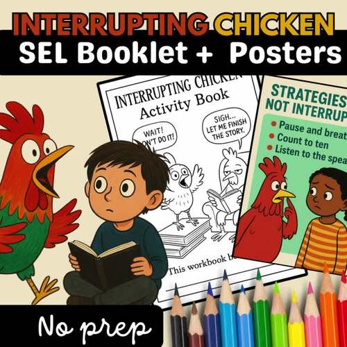 Interrupting Chicken Book Companion Novel Study and craft | SEL ...