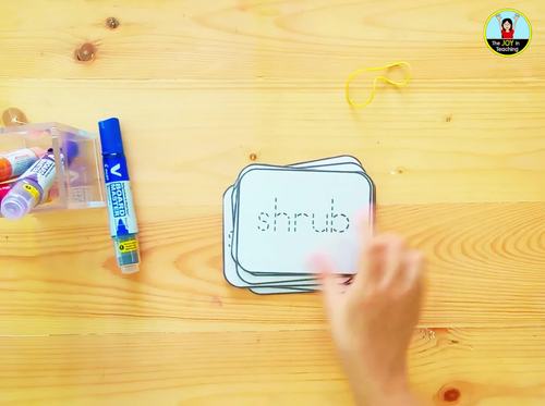 Three Letter Blends Tracing Flashcards | Trigraphs Practice | TPT