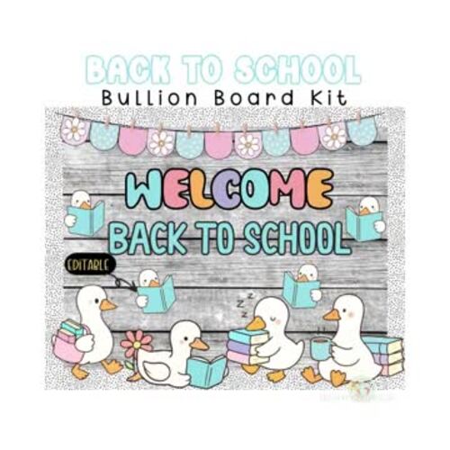 Back to School Bulletin Board Kit Classroom Door Decor by Jannylovecolors