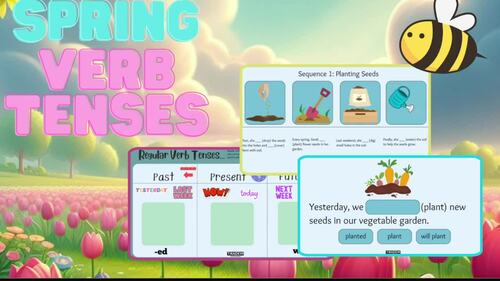 Spring Verb Tenses - Interactive Language Learning Resource | TPT