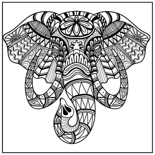 Animals Mandala Coloring pages, Mandala Coloring book (Mindfulness ...
