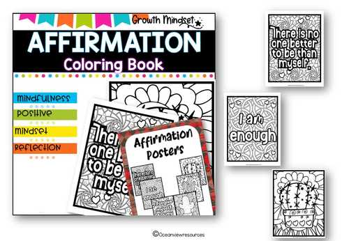 Positive Affirmation Posters | Coloring Fun, Creative Designs | TpT