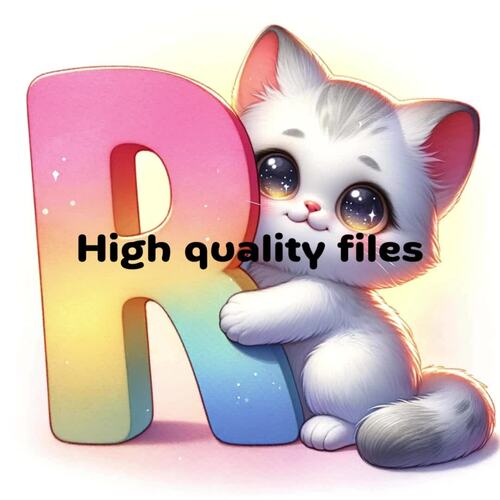 Cat alphabet A - Z clipart watercolor|teachers and parents|English language