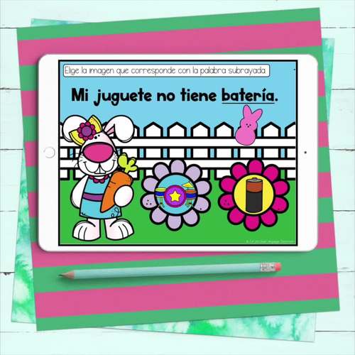 Centros digitales de lectura primero abril para Seesaw™ y Google Slides™