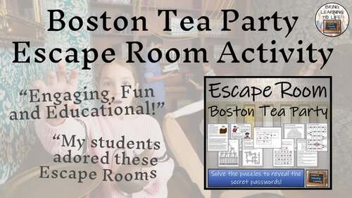 Boston Tea Party Escape Room Activity by Creative Primary Literacy
