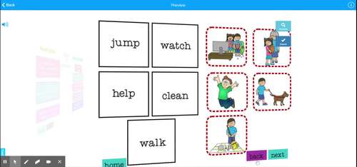 Verbs in Present and Past Tense Interactive Boom Cards by Angela Christine