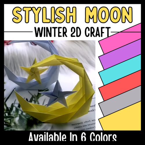 Stylish Moon Paper Craft by Knowledge Kite | TPT