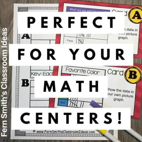 Make Picture Graphs Task Cards by Fern Smith's Classroom Ideas | TPT