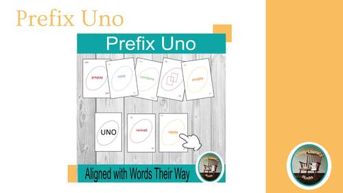 Prefix Game, Prefix Uno, Words Their Way, Derivational Spellers, Word ...