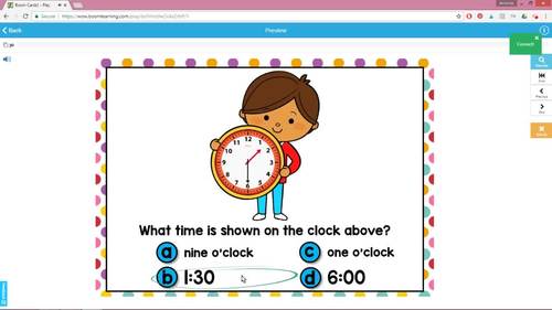 Telling Time Boom Card Bundle by Second Grade Smiles | TPT