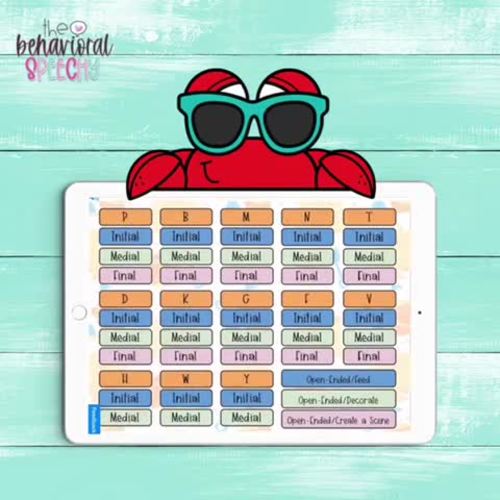 Beach Fun Articulation BOOM Cards: Early Sounds by The Behavioral Speechy