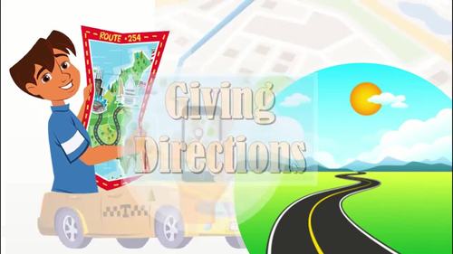 Giving Directions. Beautifully Presented Interactive ESL PowerPoint for ...