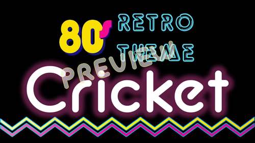 EDITABLE Review Game Template | 80's Theme | Use for any subject