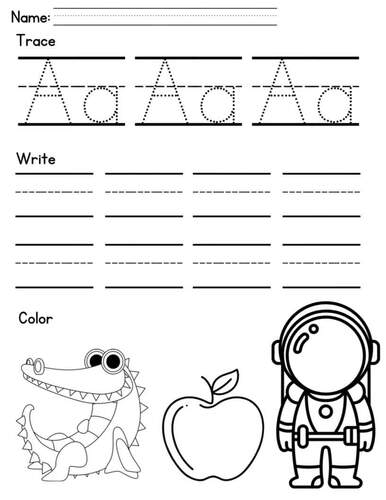 Alphabet Tracing and Writing A-Z by Kinder and Joy | TPT