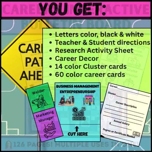 Career Exploration Team building Bulletin Board activities Middle High ...