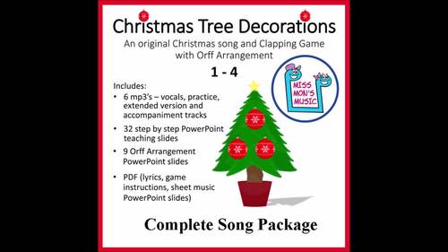 Christmas Song & Clapping Game | “Christmas Tree Decorations” | Song ...