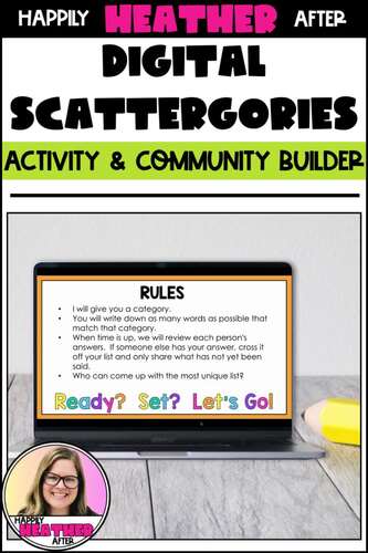 Digital Scattergories Game | Brain Break Community Builder | TPT