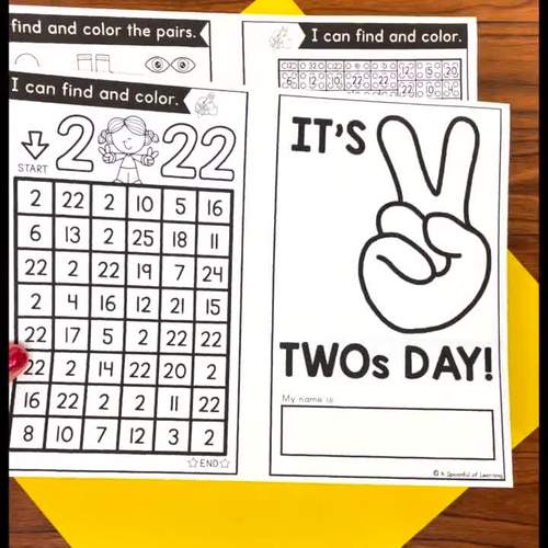 Twos Day Book | Two's Day Activities | 2-22-22 | 2s Day | February 22, 2022