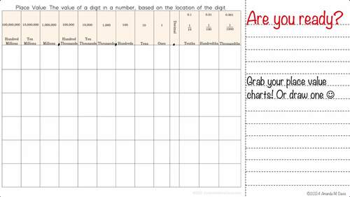 Video: 10 x as much as AND 1/10 of (Place Value & Patterns) | TPT