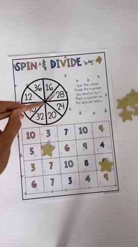 Division Fluency Games / Division Recall Math centers by Rainbow Sky ...