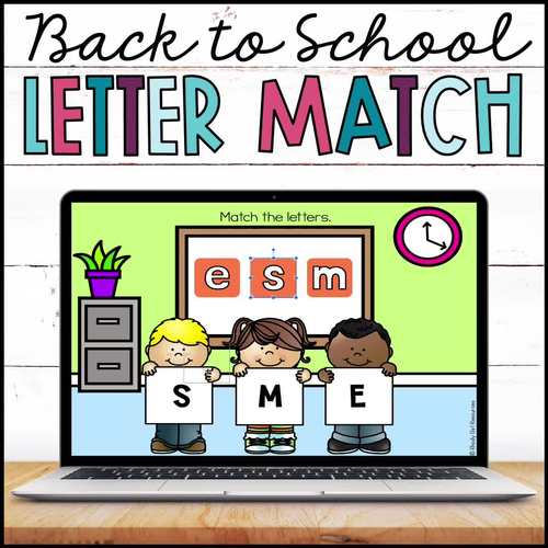 Back to School Letter Match for Google Slides™ by Rhody Girl Resources