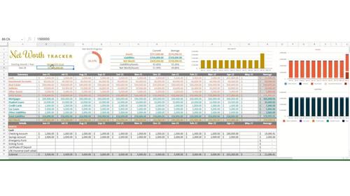 Net Worth Tracker Google Sheets Spreadsheet by Mom Money Map | TPT