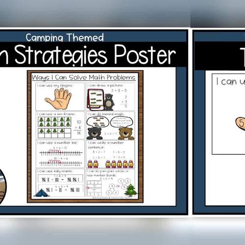 Camping Theme Math Strategies Poster | Mental Math Strategies by Beachy ...