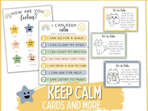 Calm Down Corner Calm Techniques Social Emotional Trackers Posters ...