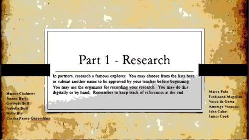 Explorer Research Project by NBBM - Nilsson Books Bits and Materials