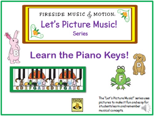 Learn the Piano Keys! by Fireside Music and Motion | TPT